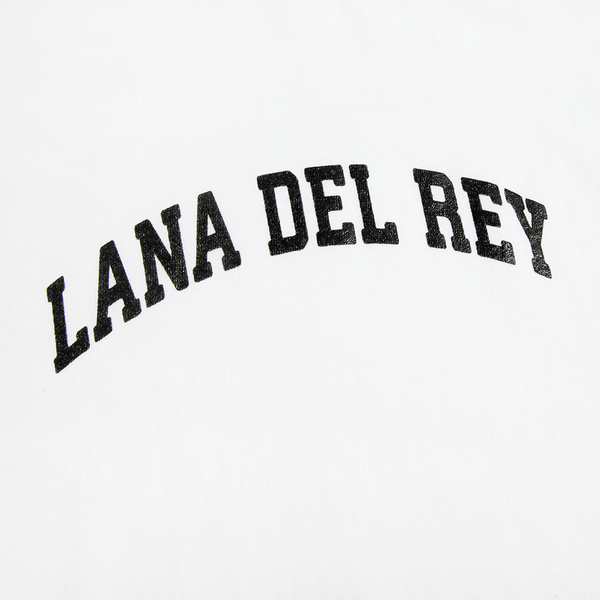White T Shirt With Lana Del Rey Logo Official Lana Del Rey Store